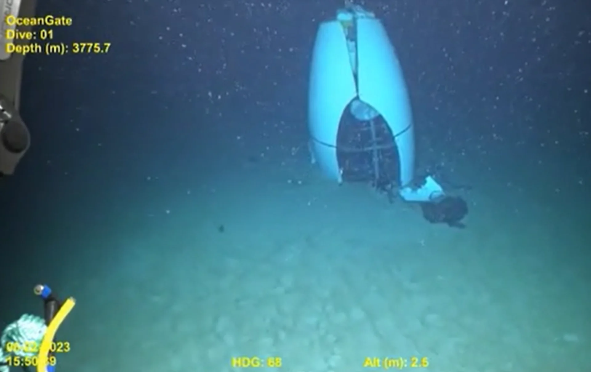 Eerie footage of doomed submersible's discovery released - The Weather ...