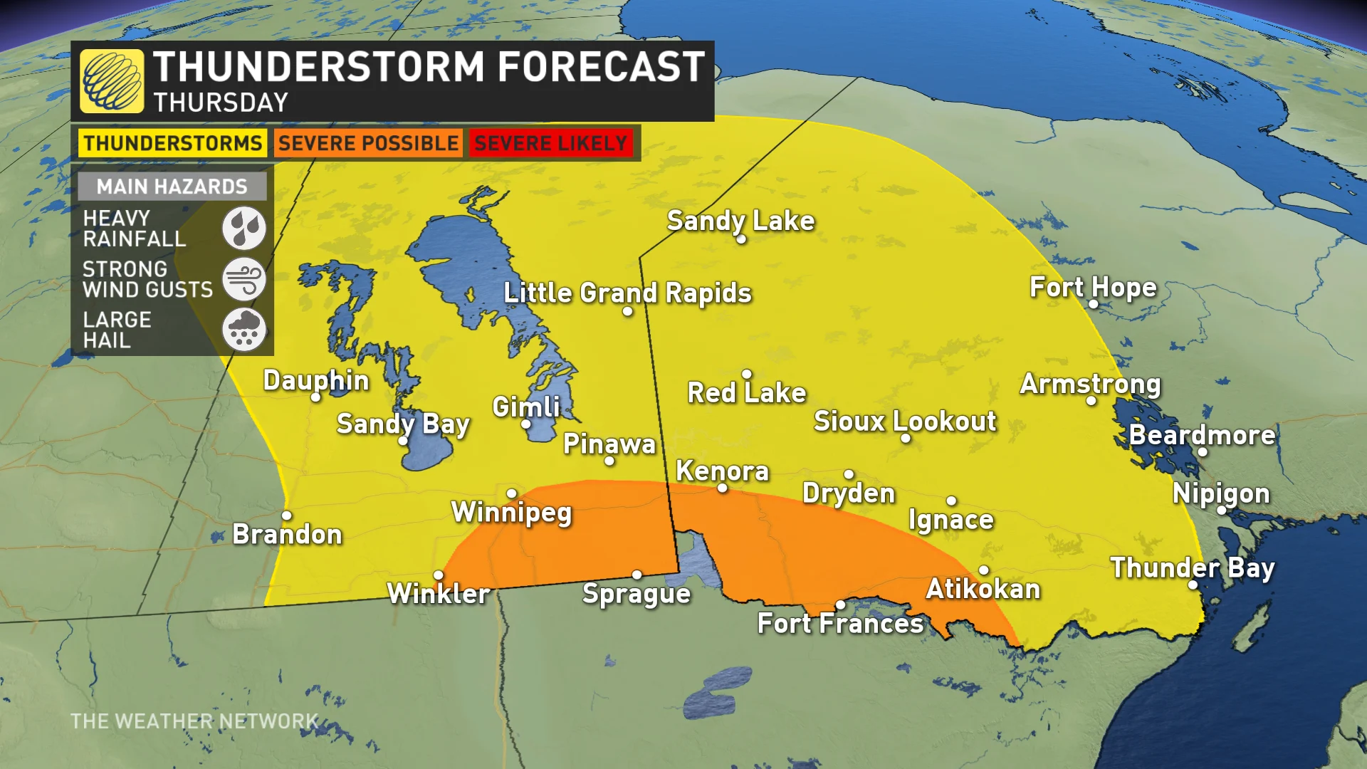 Conditions conducive for potent storms with heavy rain in southern ...