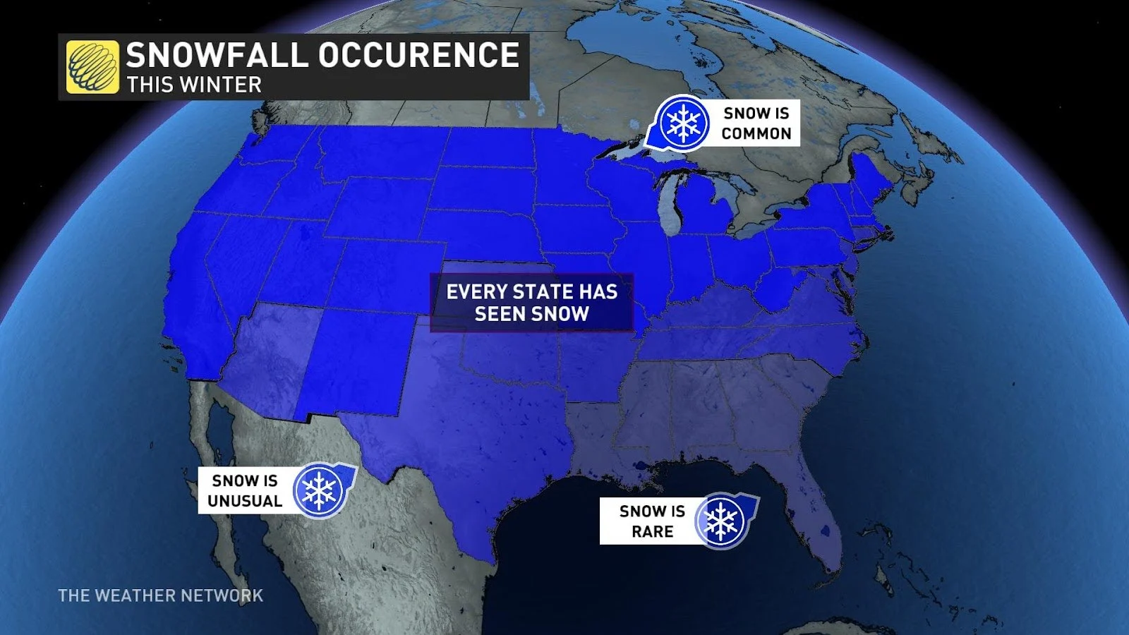 A winter surprise, does the U.S. see more snow than Canada? - The ...