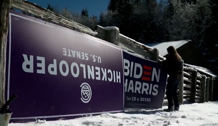 Rancher finds a creative use for old political signs - The Weather Network