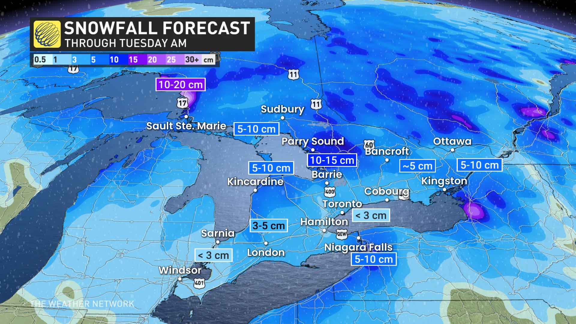 Power outages grow in Ontario as winds and snow make for hazardous ...