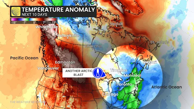 Canada-wide storm spreads snow and renewed Arctic cold - The Weather ...
