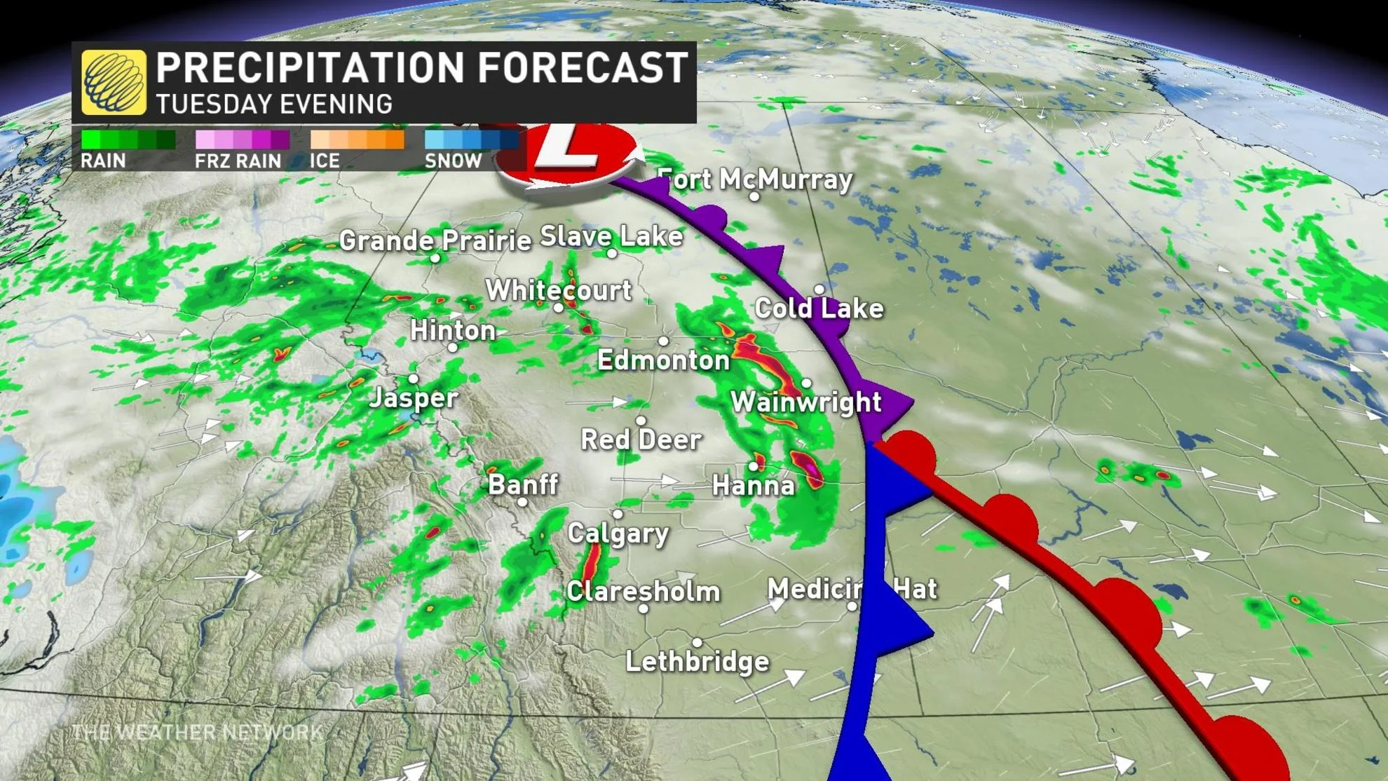 Severe storms to bring large hail and strong winds to parts of Alberta ...