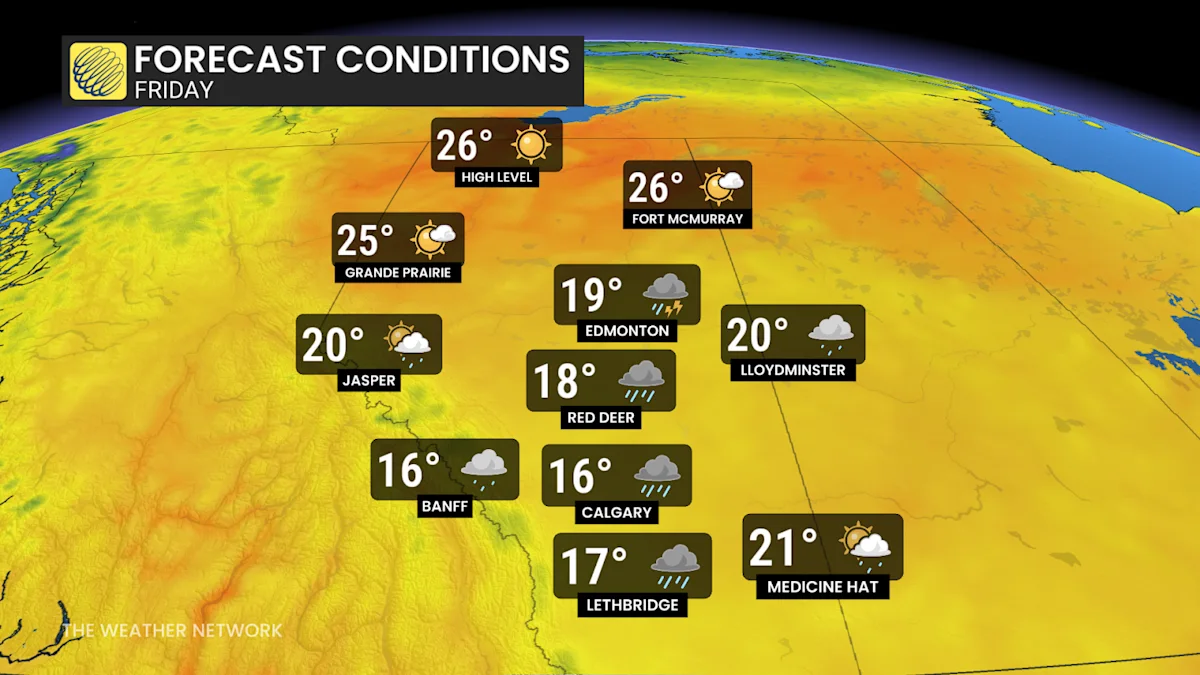 Unsettled pattern will continue drenching portions of Alberta - The ...