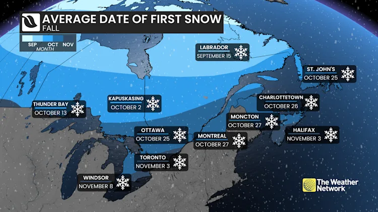 Ready or not, three areas across Canada may see snow this weekend - The ...