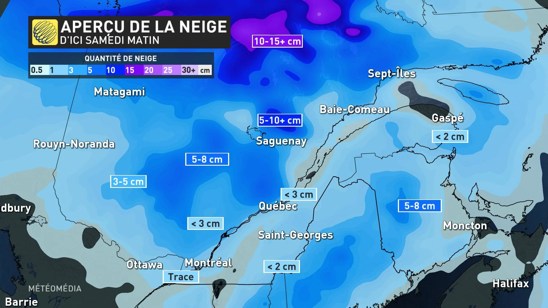 Neige, neige fondante et pluie au Québec - MétéoMédia