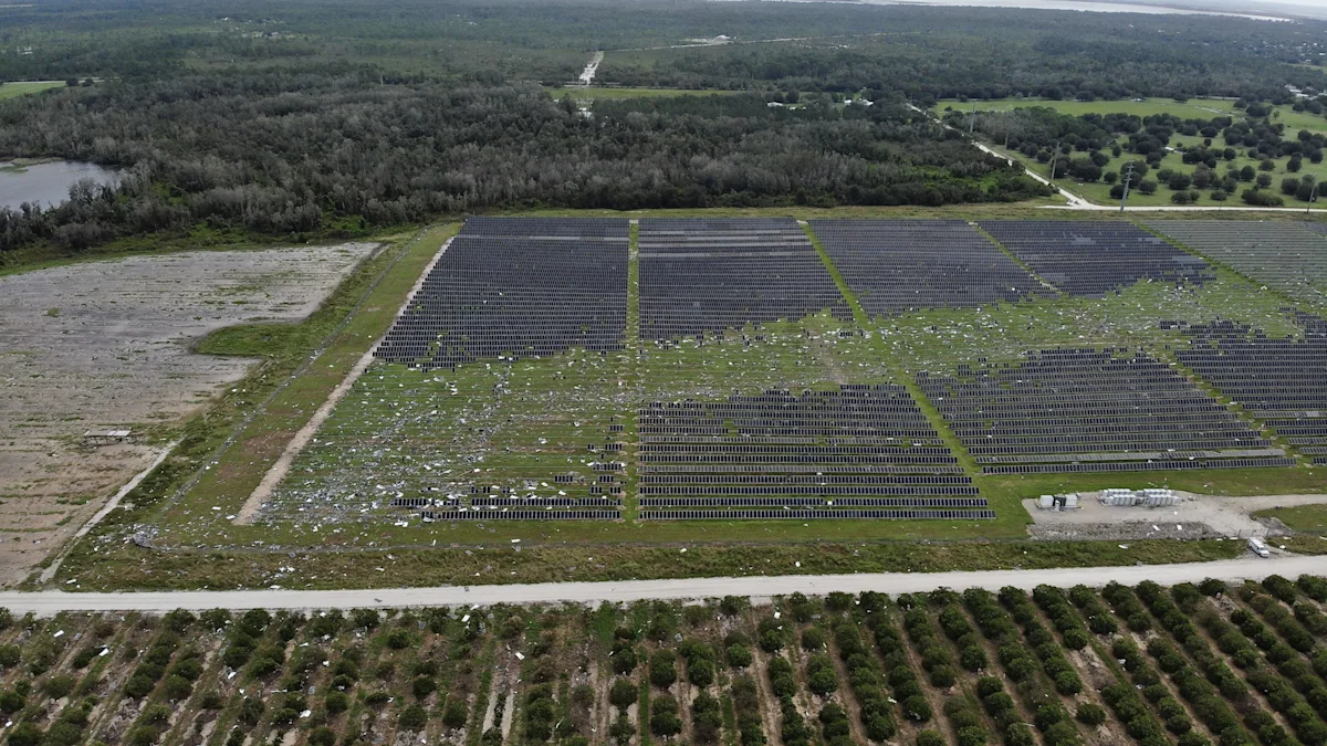 Photos reveal dramatic aftermath of tornado hitting a solar farm - The ...
