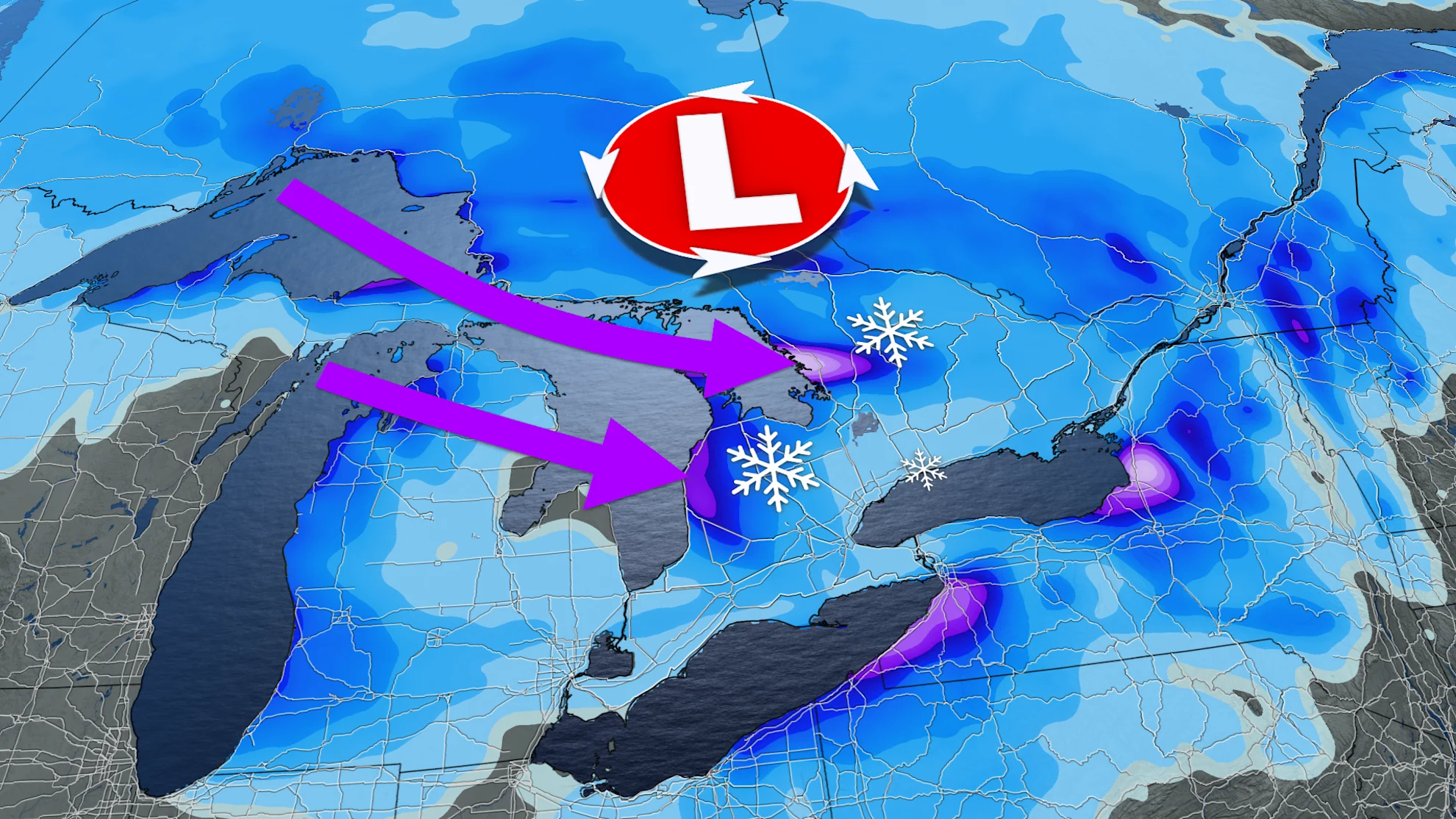 Difficult travel days as more lake-effect snow targets Ontario, risk of ...