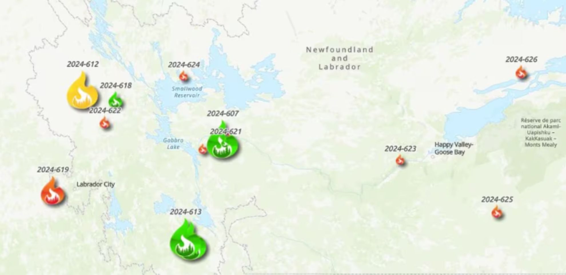Be vigilant, Lab West residents told as forest fire burns nearby - The ...