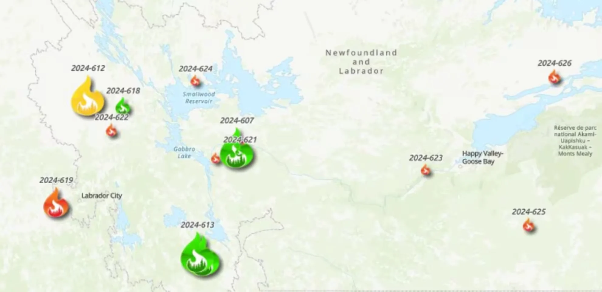 Be vigilant, Lab West residents told as forest fire burns nearby - The ...
