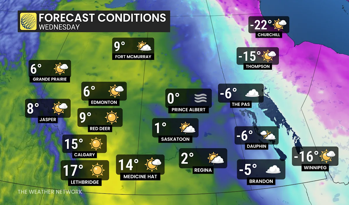 Potential for Canada's first 20°C of the year in Alberta...in January ...