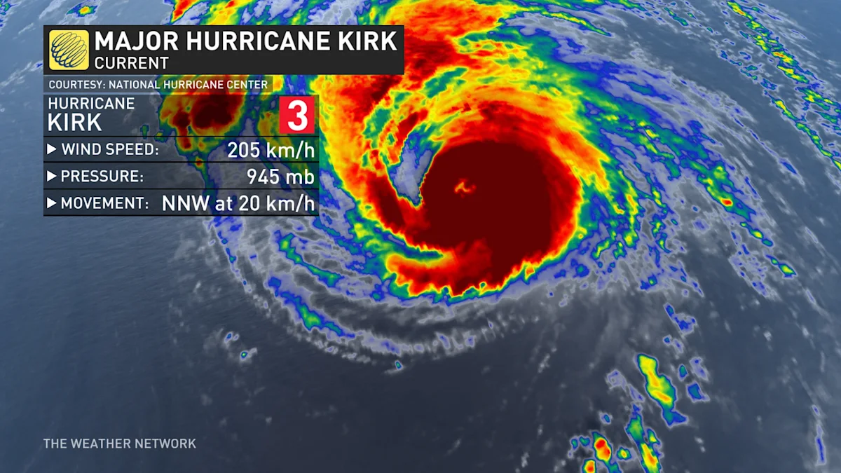 Sprawling, mighty Hurricane Kirk whipping up swells to Canadian shores ...