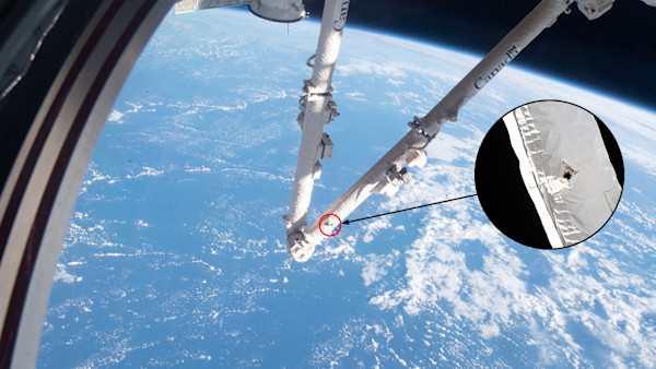 Space debris impact damages Canadarm2 on the International Space ...