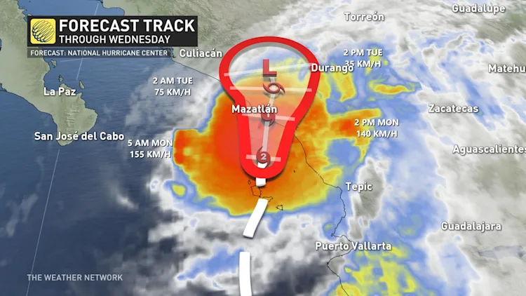 Popular Mexican tourist city braces for Hurricane Orlene landfall - The ...