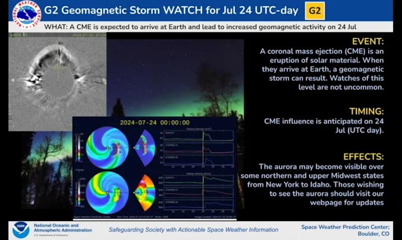 Northern Lights may shine across much of Canada late Tuesday night ...