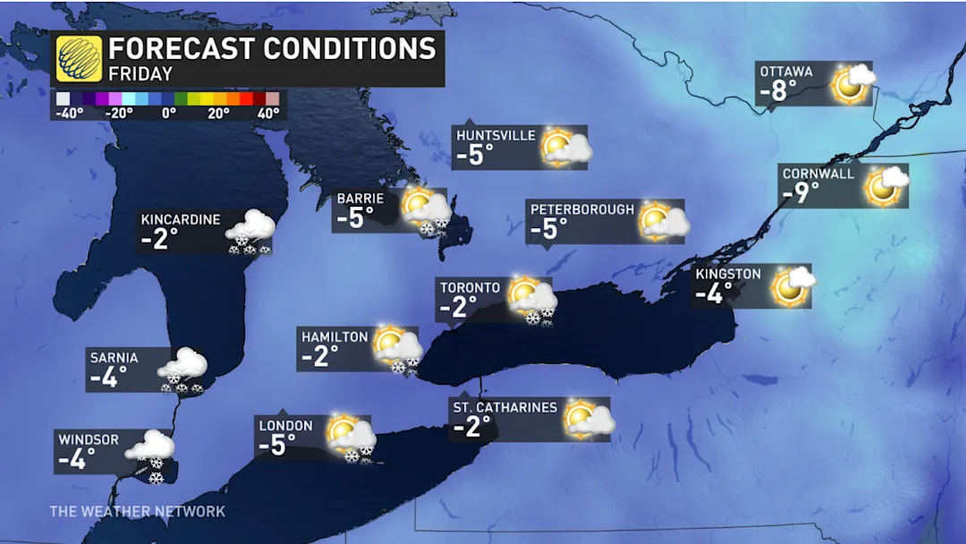 Shovels on standby: A snowy weekend is unfolding in southern Ontario - The Weather Network