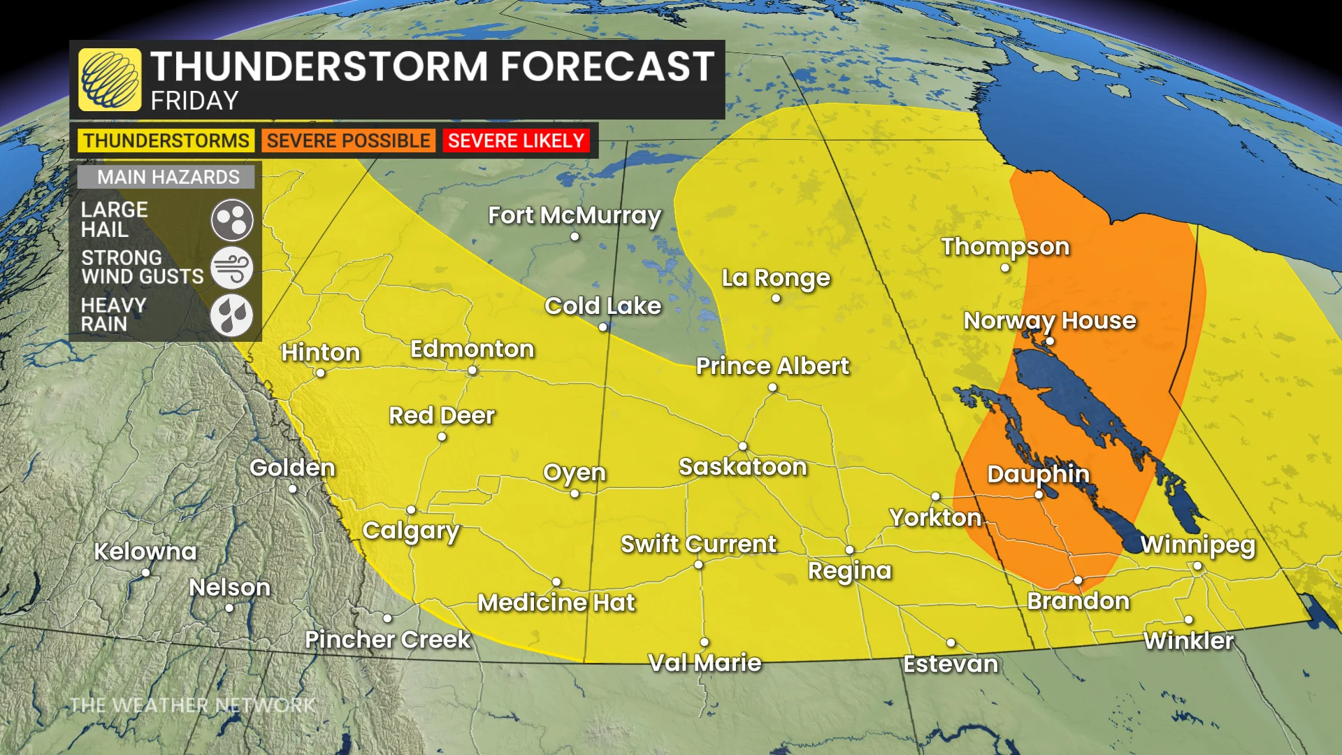 Severe storms, tornado risk target Alberta before shifting east - The ...