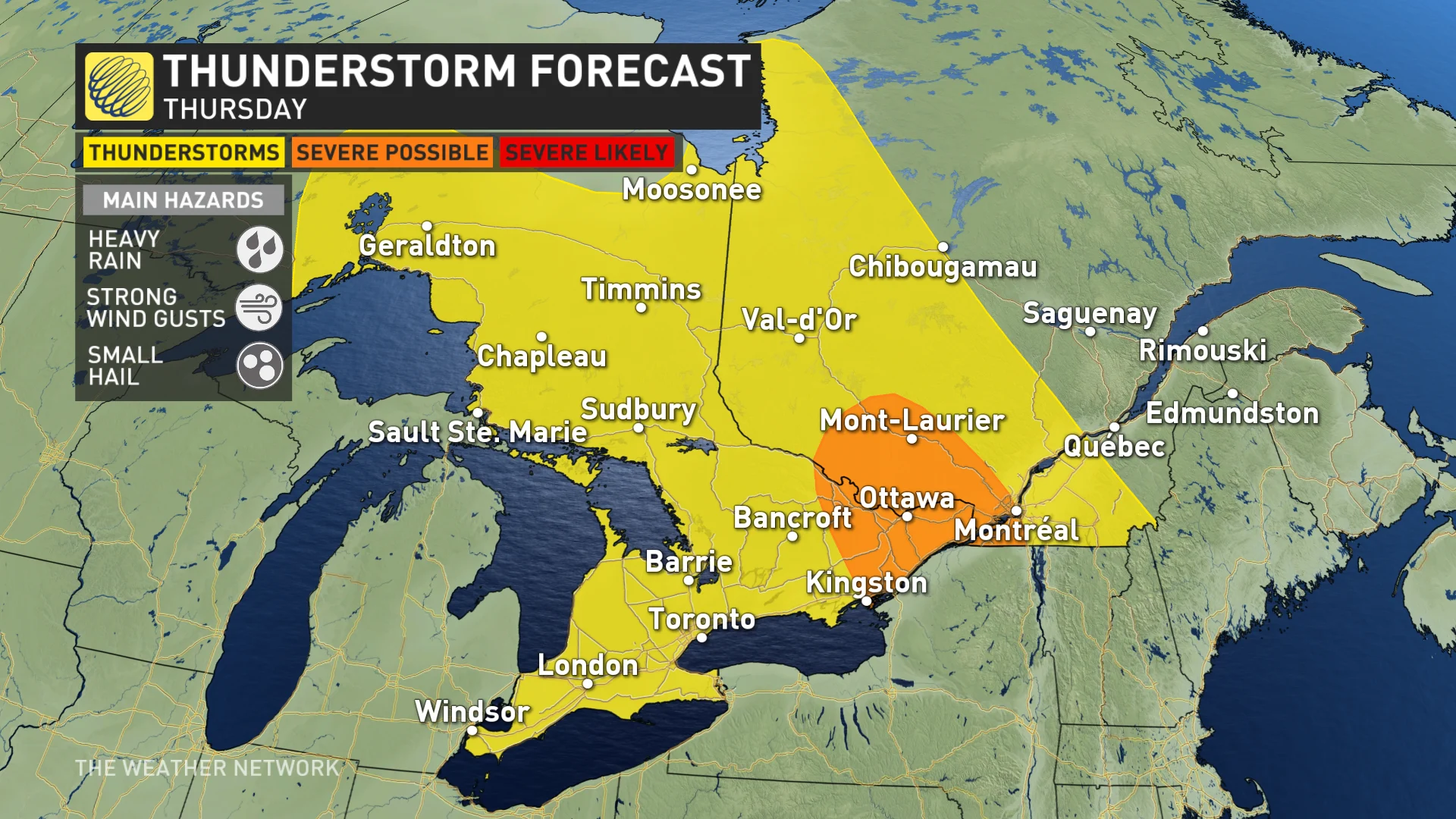 Nocturnal storms march through southern Ontario, threat again on ...