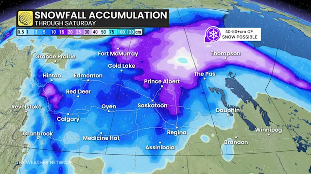 Wild spring ride on the Prairies with 30-50 cm of snow and ...