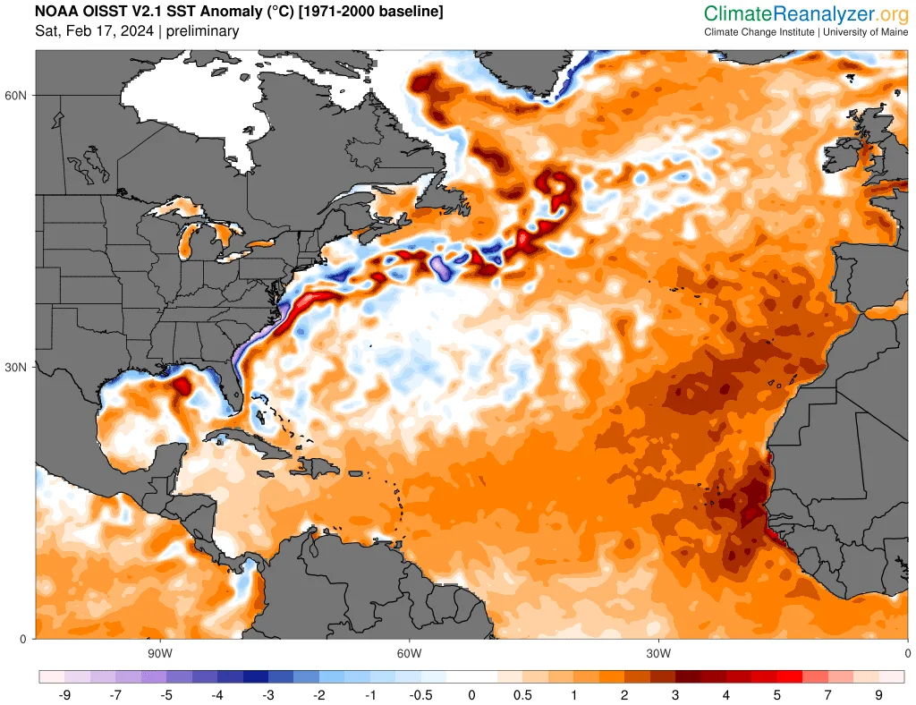 Atlantic ‘hurricane alley’ sees ominous mid-July heat in February - The ...