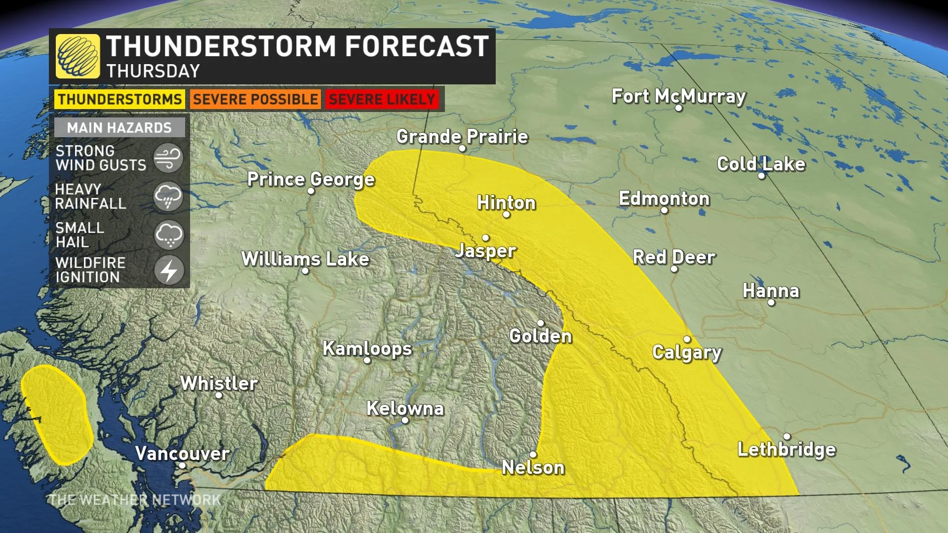 Instability brings the threat for severe thunderstorms across Western ...