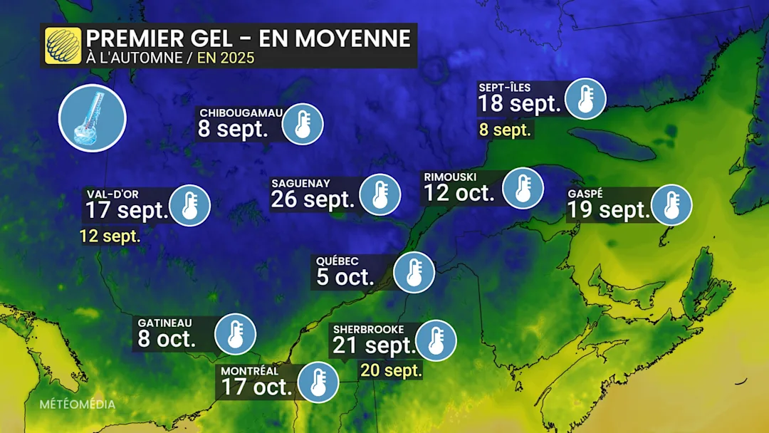 La nuit prochaine sera la plus fraîche depuis le printemps - MétéoMédia