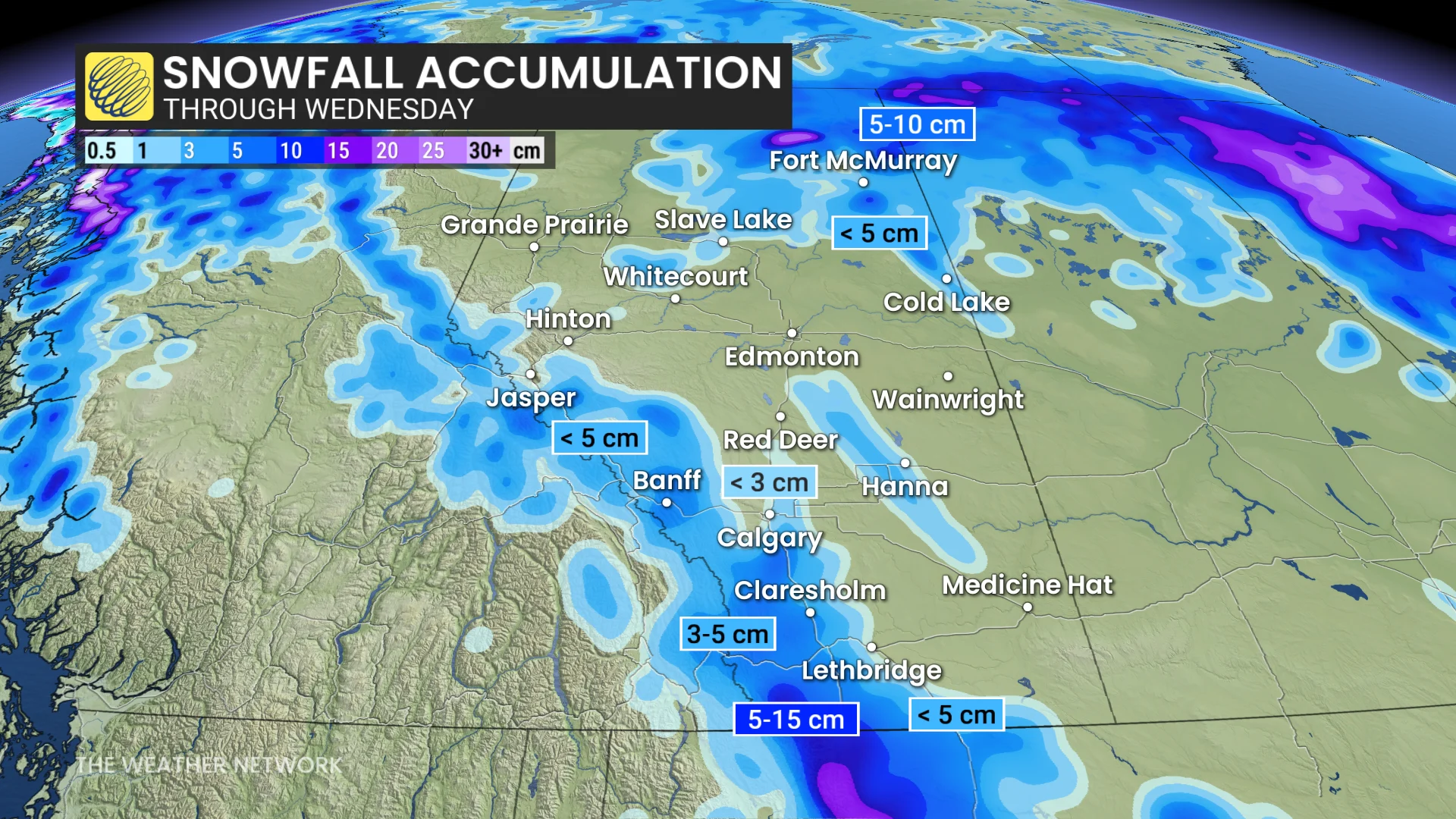 Don't let the warmer weather fool you, snow returns to Alberta soon ...