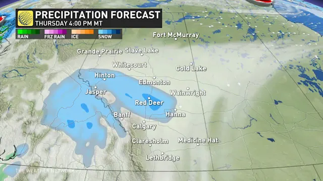 Brief fling with warmth coming to an end in Alberta as snow, chill ...
