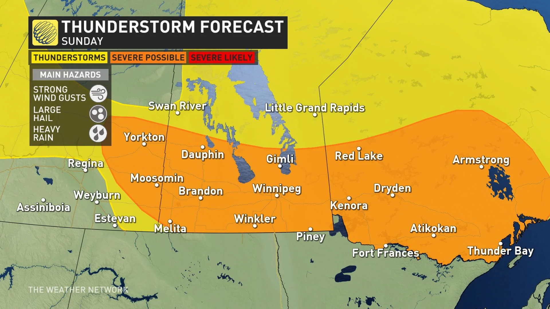 Potent storms could pelt Manitoba with large hail on Sunday - The ...