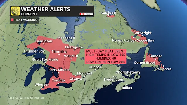 Heat warnings hoisted as prolonged hot, humid weather arrives - The ...