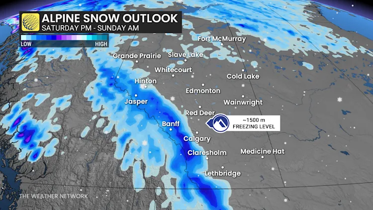 Are you ready for some snow this weekend, Alberta? - The Weather Network