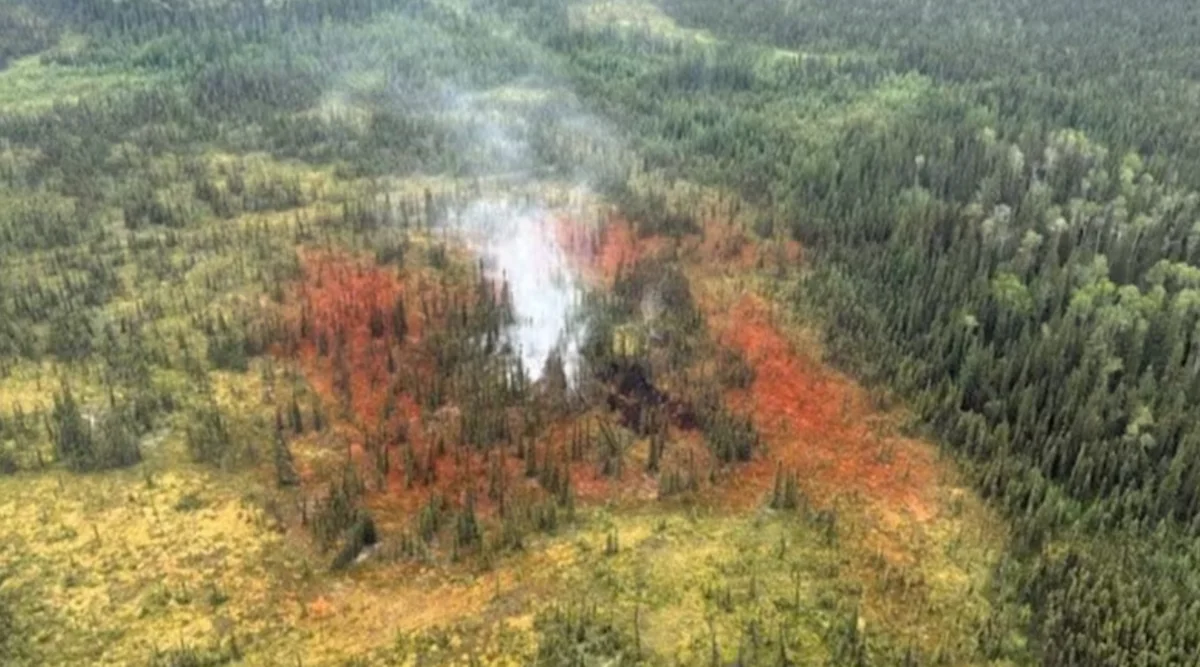Wildfire burns out of control near Suncor's Firebag oil sands site in ...