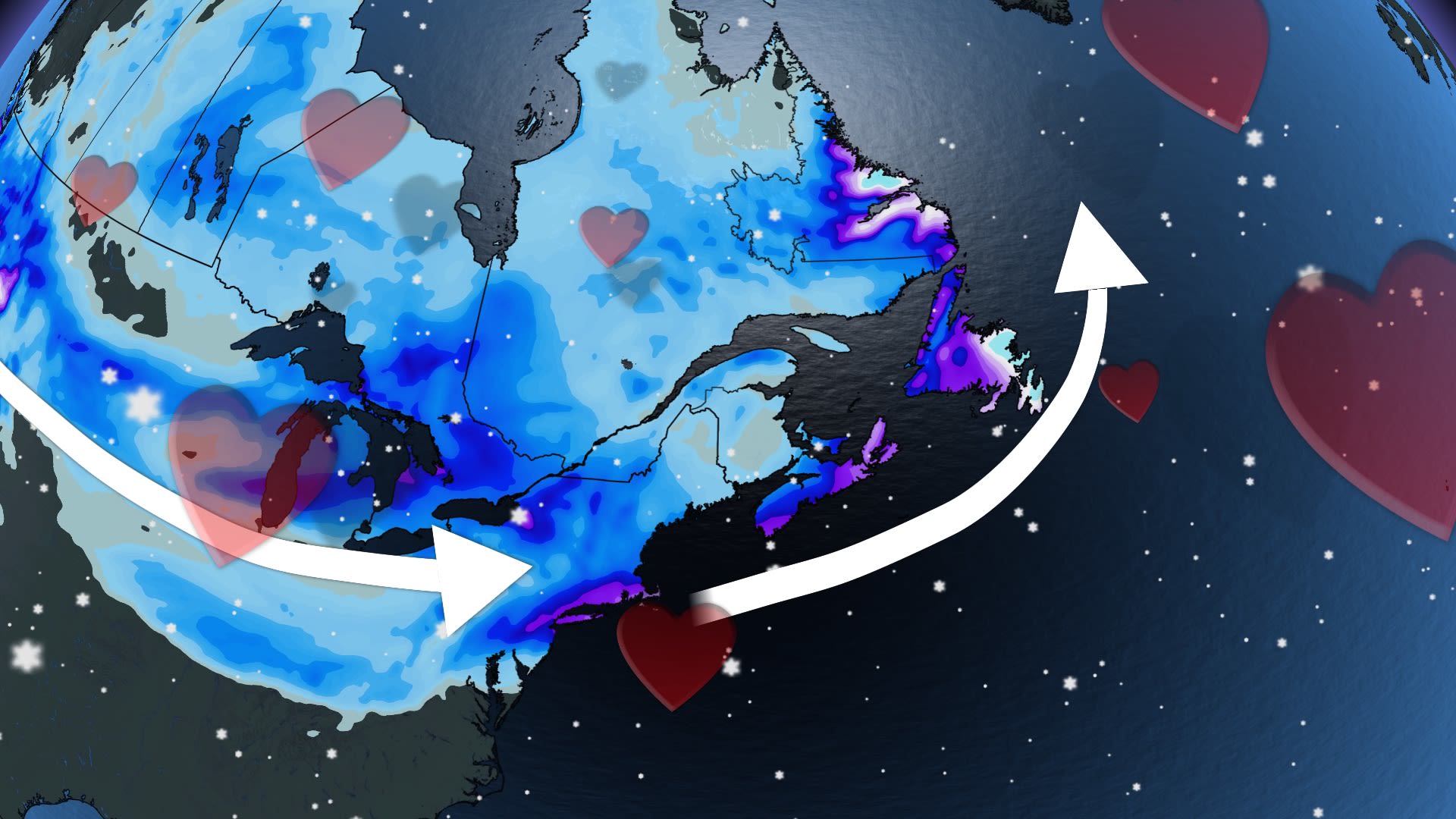 Valentine's Day snowstorm reputation upheld in this Canadian city - The ...