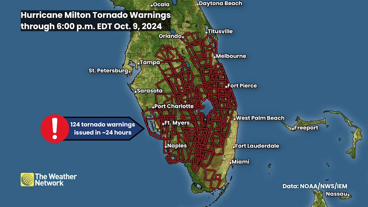 PHOTOS: Major tornado outbreak as Hurricane Milton hits Florida - The ...