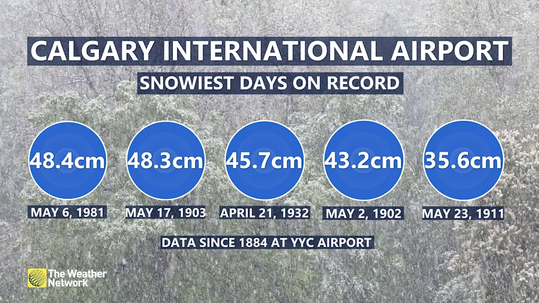 Calgary's biggest one-day snowfall events occurred in May - The Weather ...