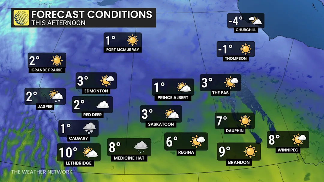 Impactful snow forecast in parts of Alberta, Sask. Monday - The Weather ...