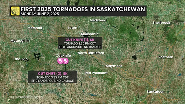 First two tornadoes of 2025 confirmed in Saskatchewan - The Weather Network