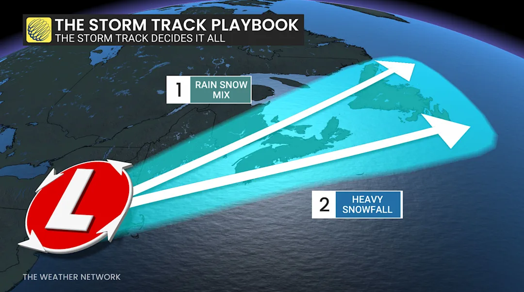 A winter storm’s track can make or break your forecast - The Weather ...