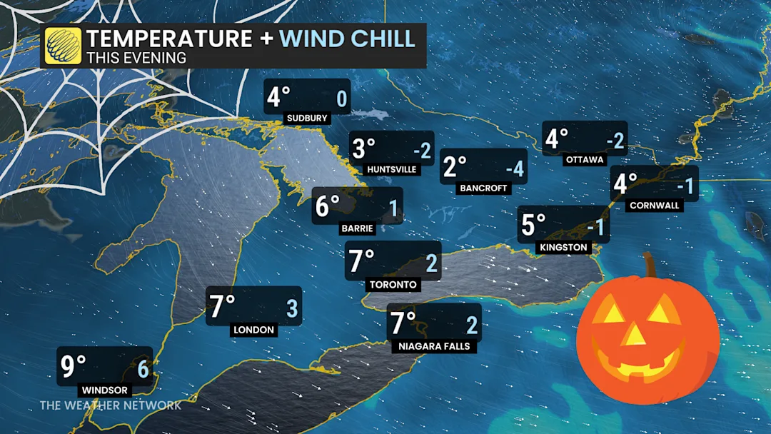 Strong winds and chilly weather for Halloween in Ontario - The Weather ...