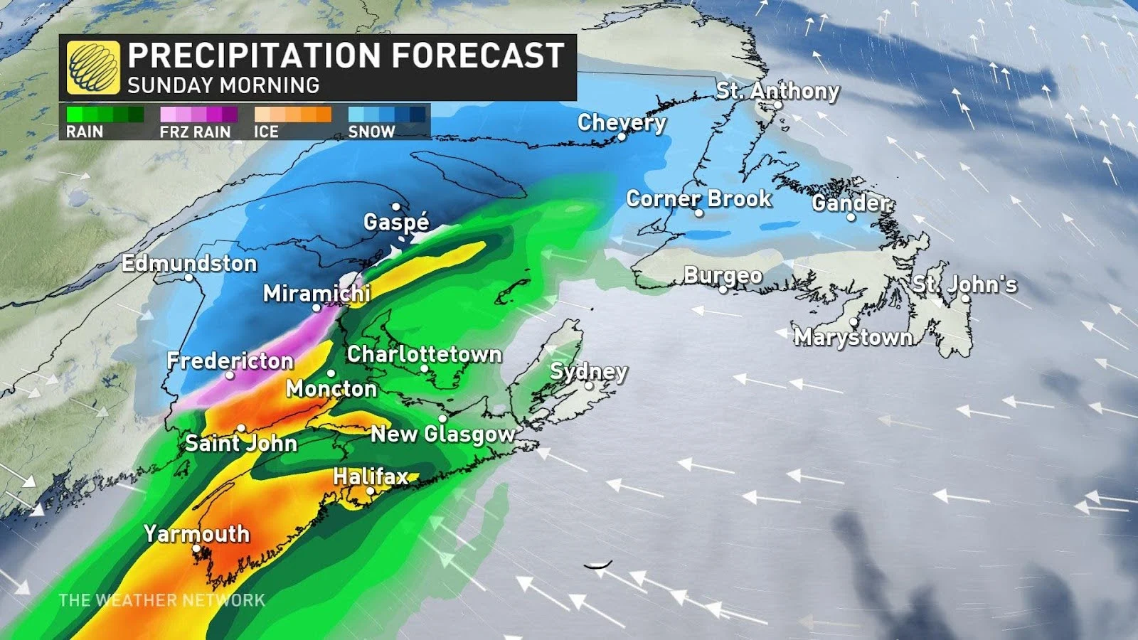 Powerful winter storm continues hammering Maritimes into Sunday - The ...