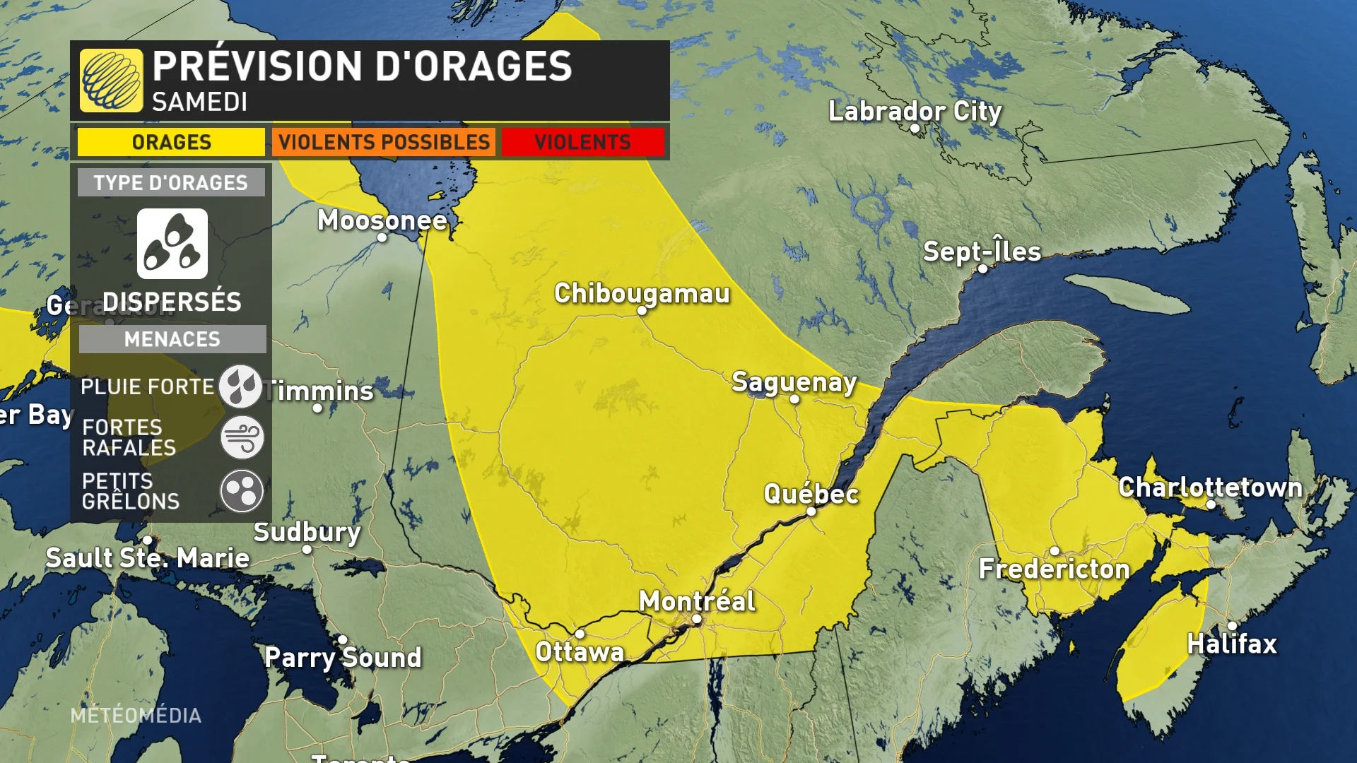 Orages en série: pas de répit pour ce week-end - MétéoMédia