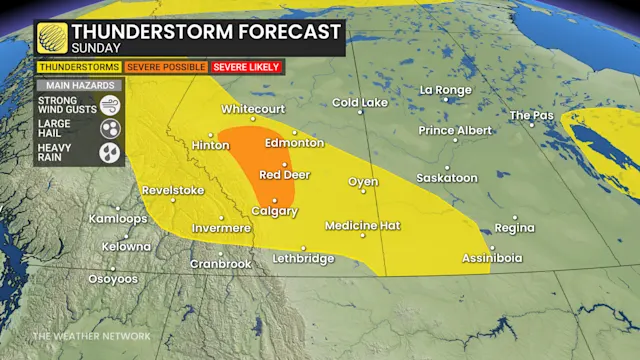 Severe storm, funnel cloud risk renews Saturday on the Prairies - The ...