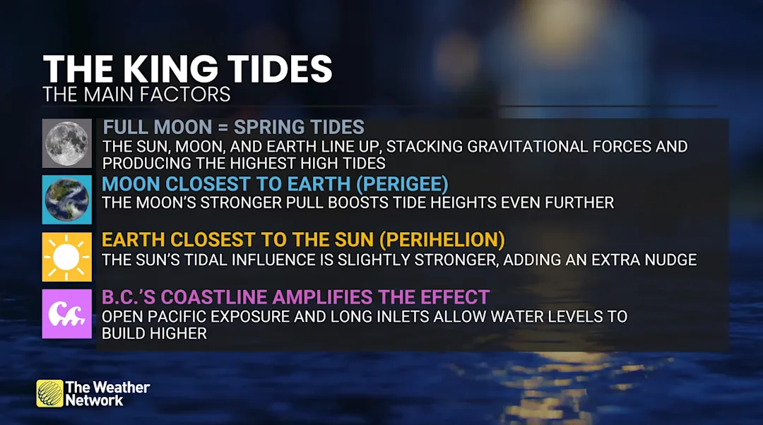 B.C. coast braces for king tides amid stormy Sunday - The Weather Network