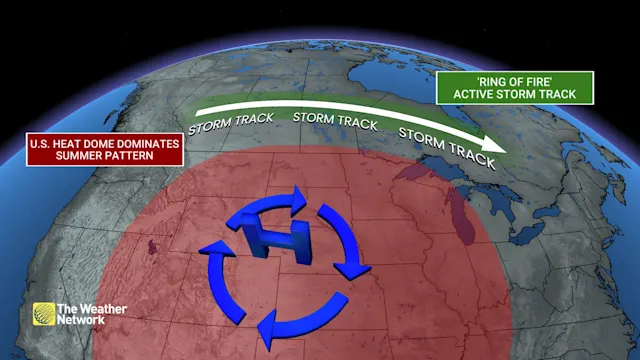 Canada's 2025 summer forecast spotlights heat dome and ring of fire ...