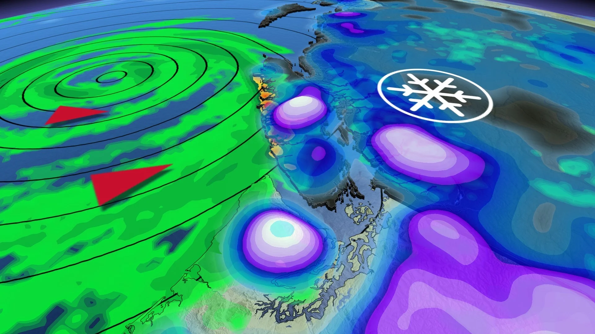 Deep, intensifying bomb cyclone likely to give B.C. a disruptive wallop ...