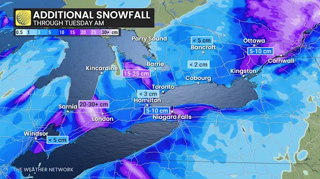 Snow squalls to hit southern Ontario behind weekend storm - The Weather ...