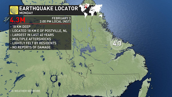 Mag-4.3 Labrador earthquake was the largest in decades to hit that ...