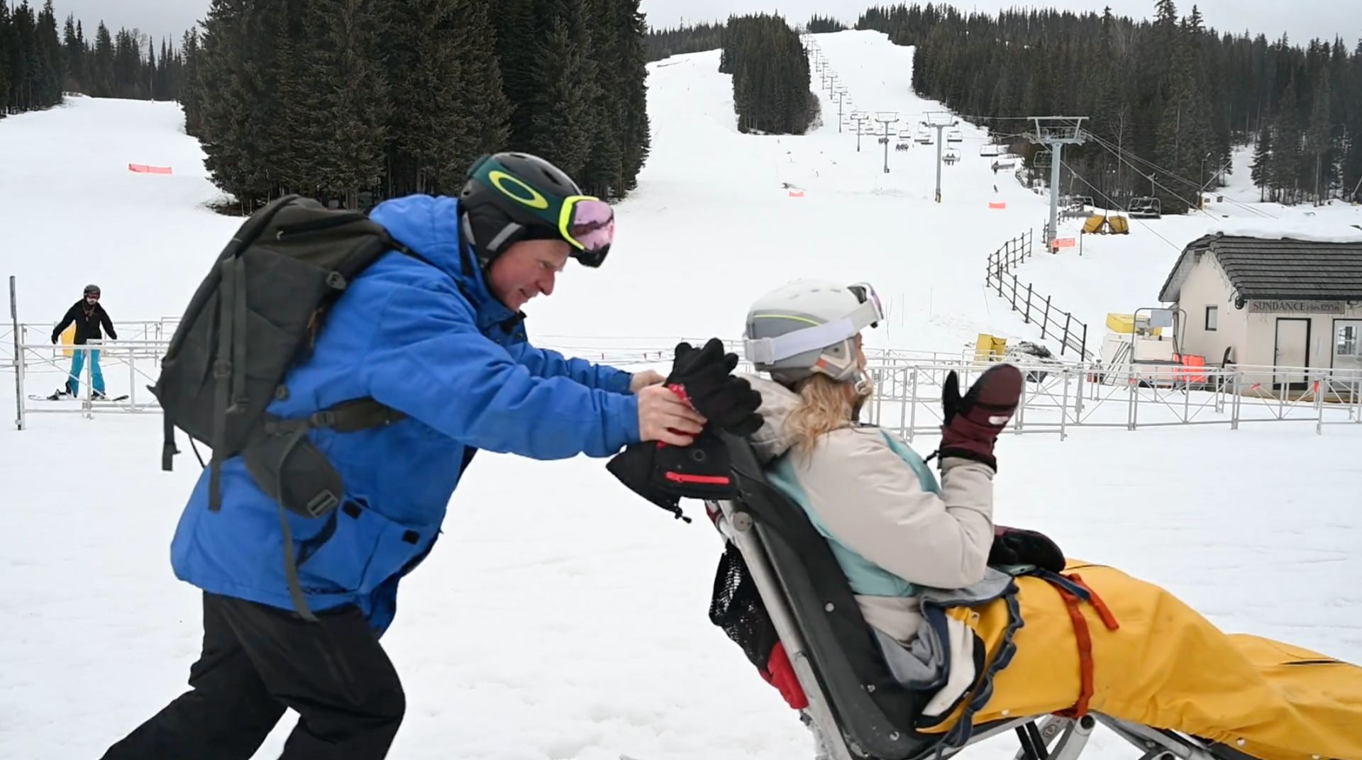 Skiing for non-skiers? A 'snow limo' can take you out onto the slopes ...