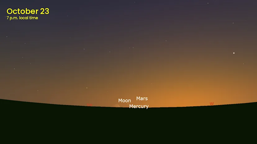 Meteor showers and the Harvest Moon light up our October night skies ...
