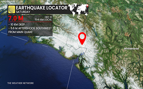 Shaking felt after 7.0 earthquake jolts Canada’s Yukon - The Weather ...